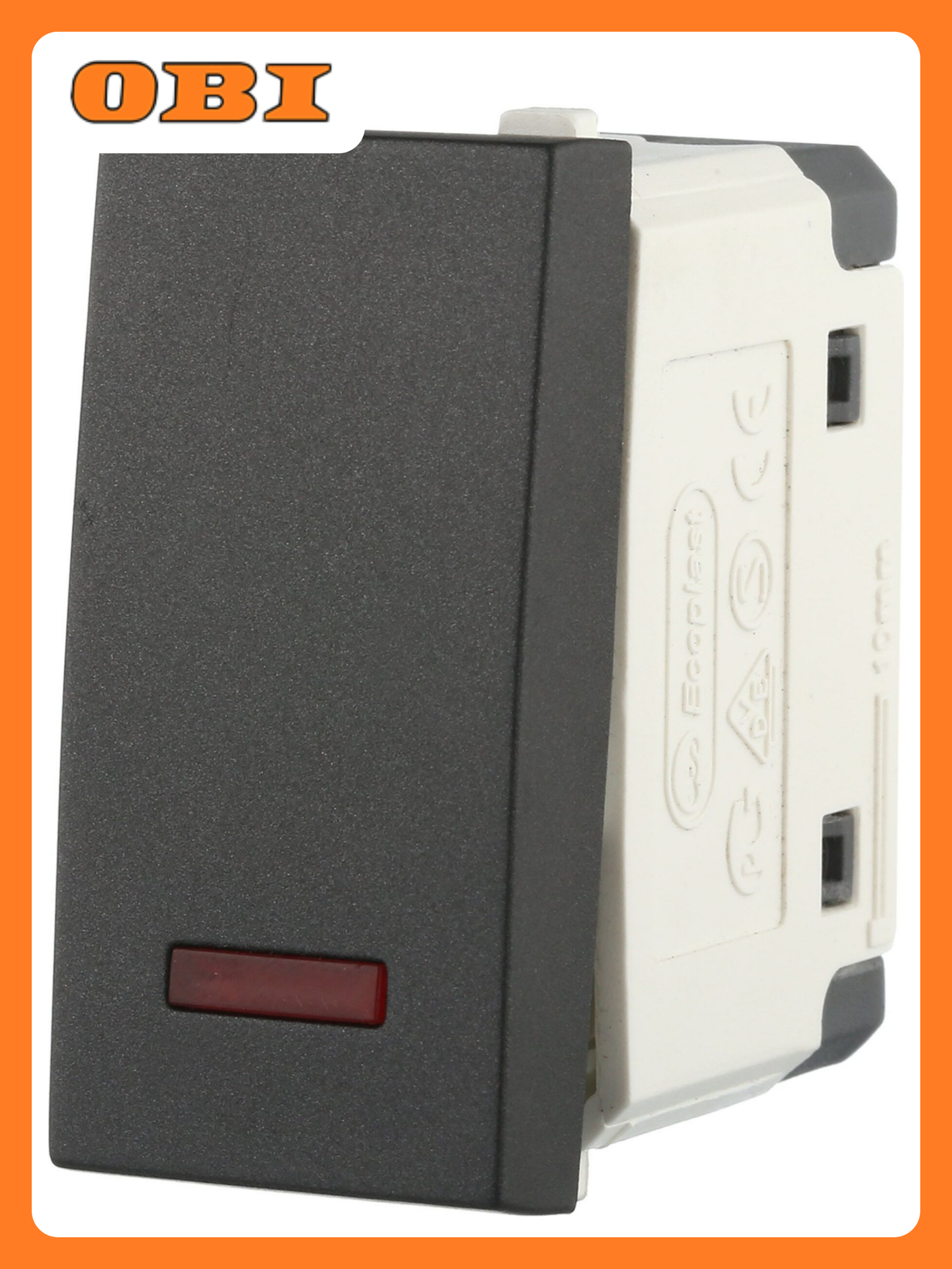 Переключатель CROSSLINK LK45 1 клавиша с индикацией черный бархат