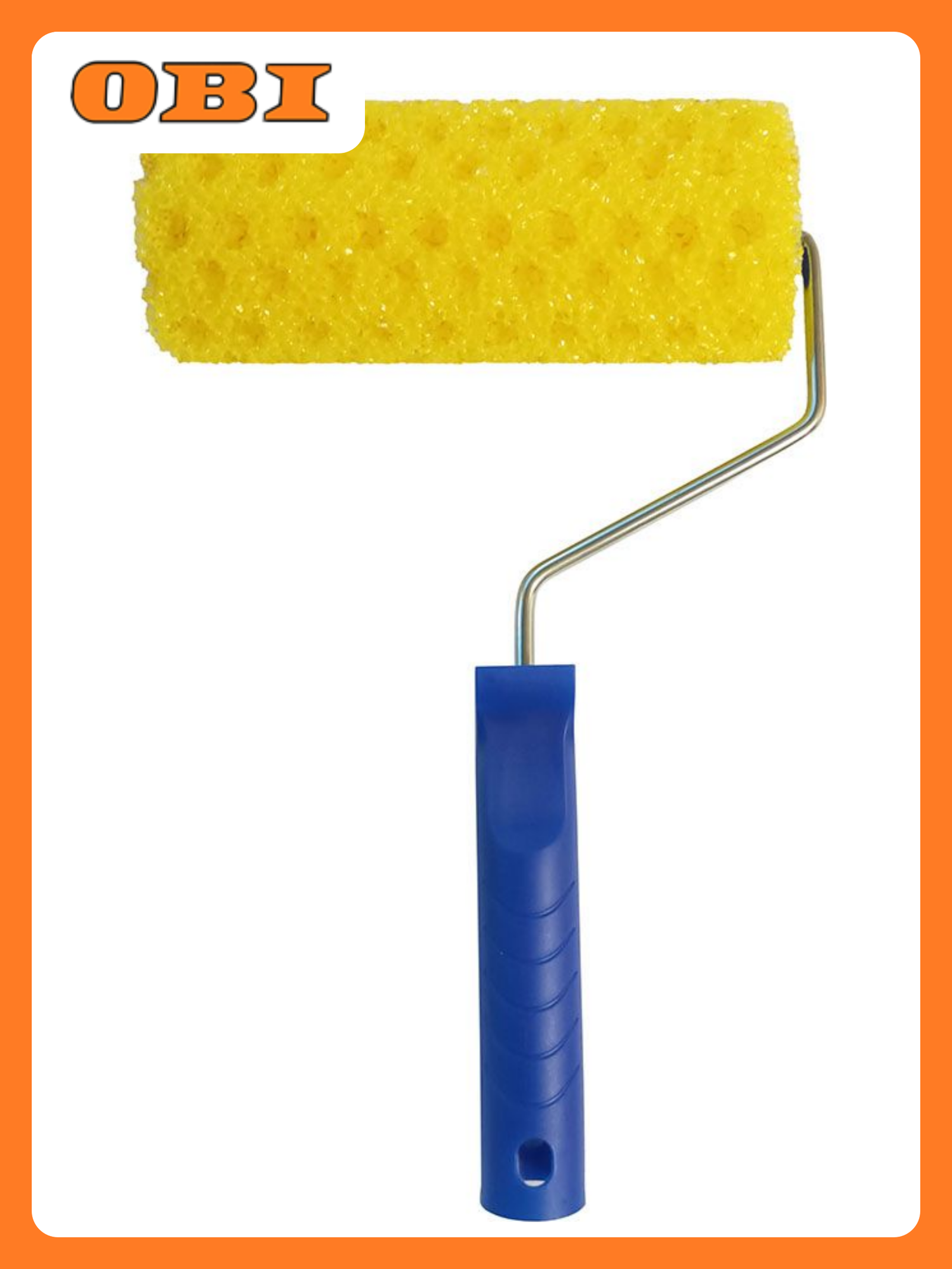 Валик структурный с ручкой, эффект "Гороховые дыры", 75/180мм, ручка 6мм