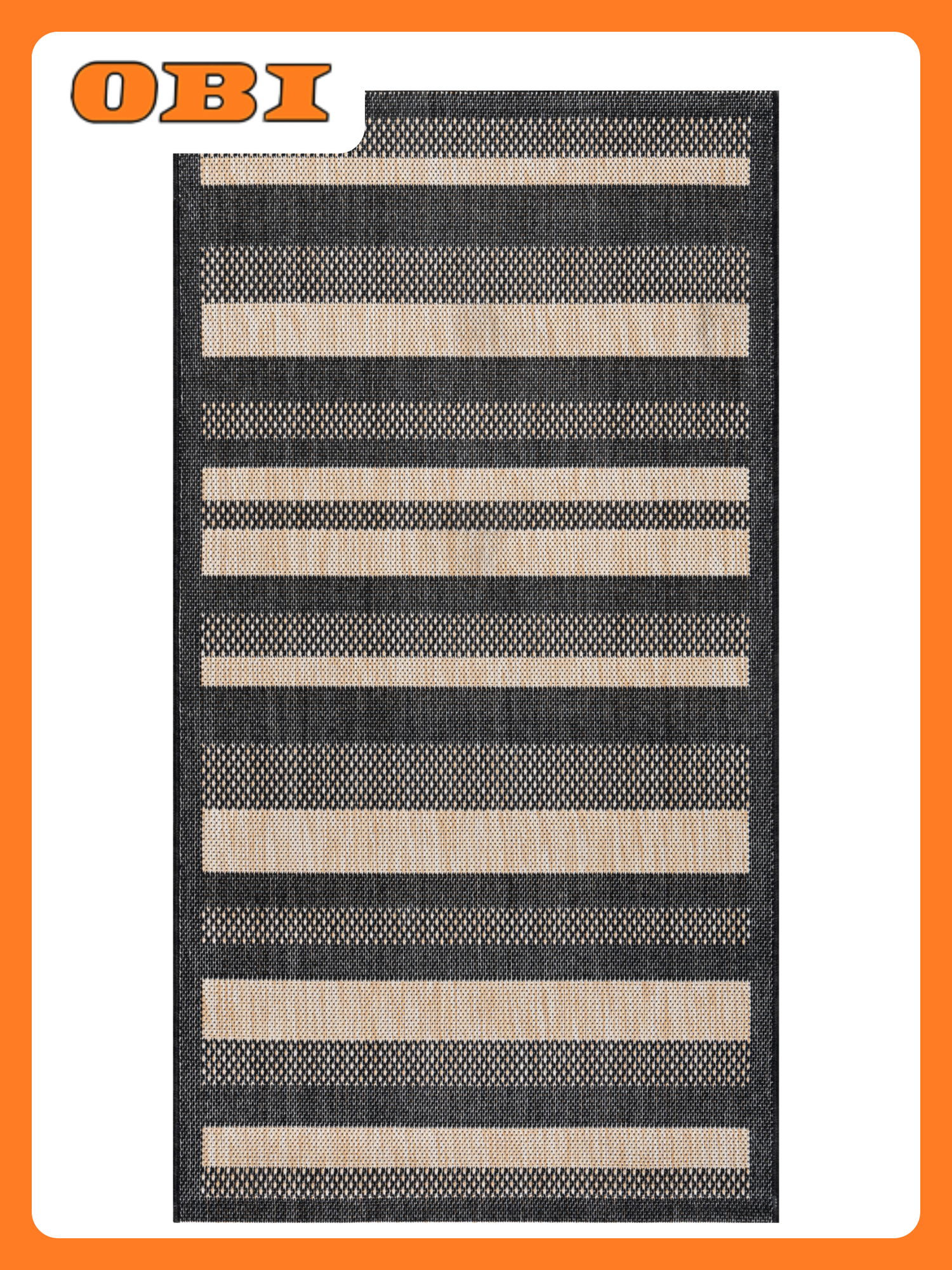 Ковер Paros 0.48x0.8 дизайн A955A черный