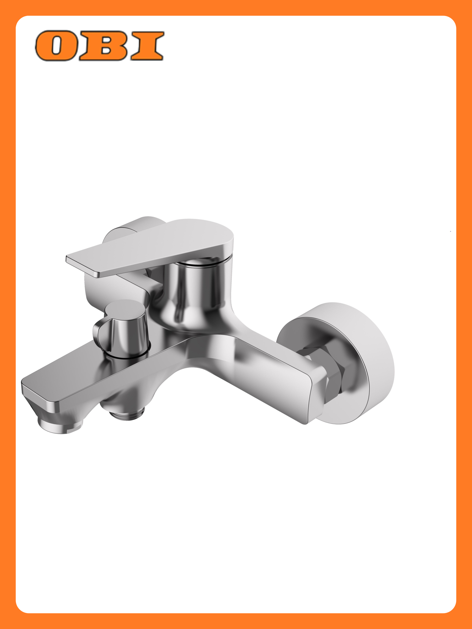 Смеситель для ванной c коротким изливом ESKO Africa хром, рычажное управление