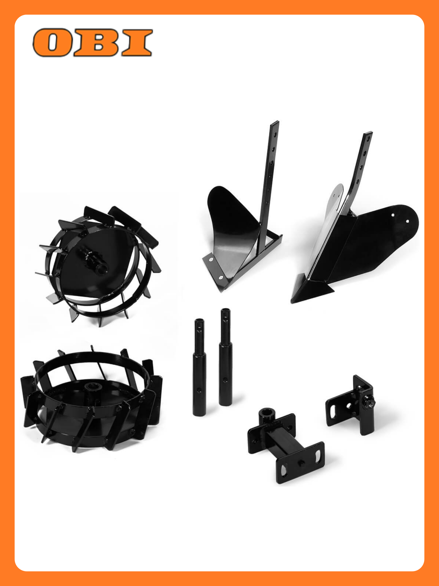 Комплект навесного оборудования Daewoo DATS 10, для культиваторов, грунтозацепы, плуги, удлинители колес