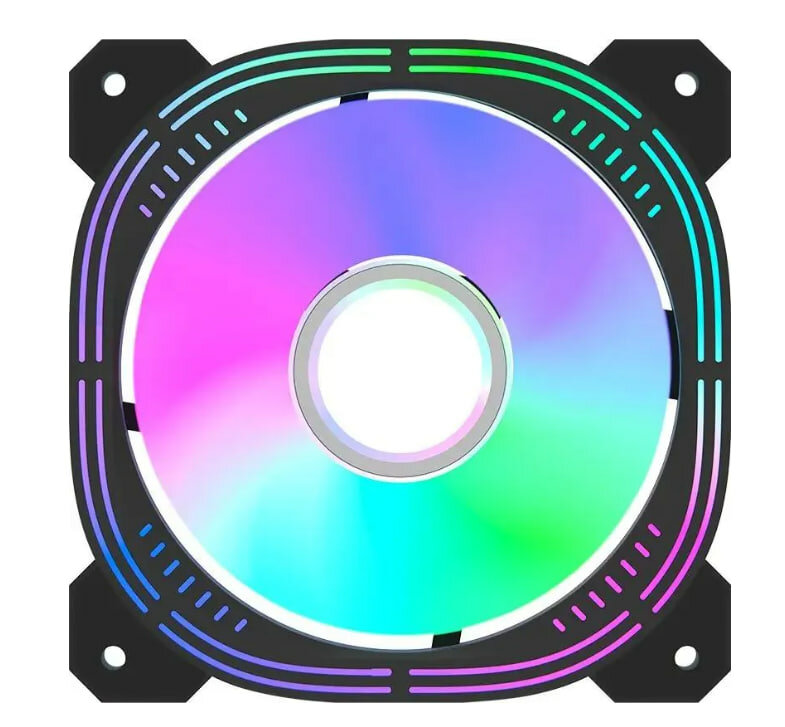Вентилятор Formula Nulight 12BK RGB 120х120x25 черный 3-pin 4-pin (Molex) (NULIGHT 12BK FR)
