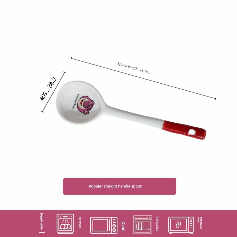 Набор посуды Disney с персонажем Лотсо: милые керамические тарелки, миски для риса, супа и лапши. Ключ с прямой ручкой