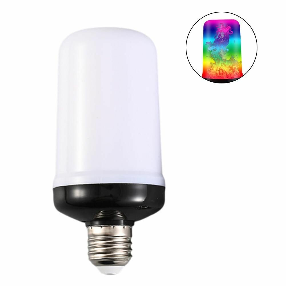 Светодиодная лампа с эффектом пламени E27, декоративная лампа для огня