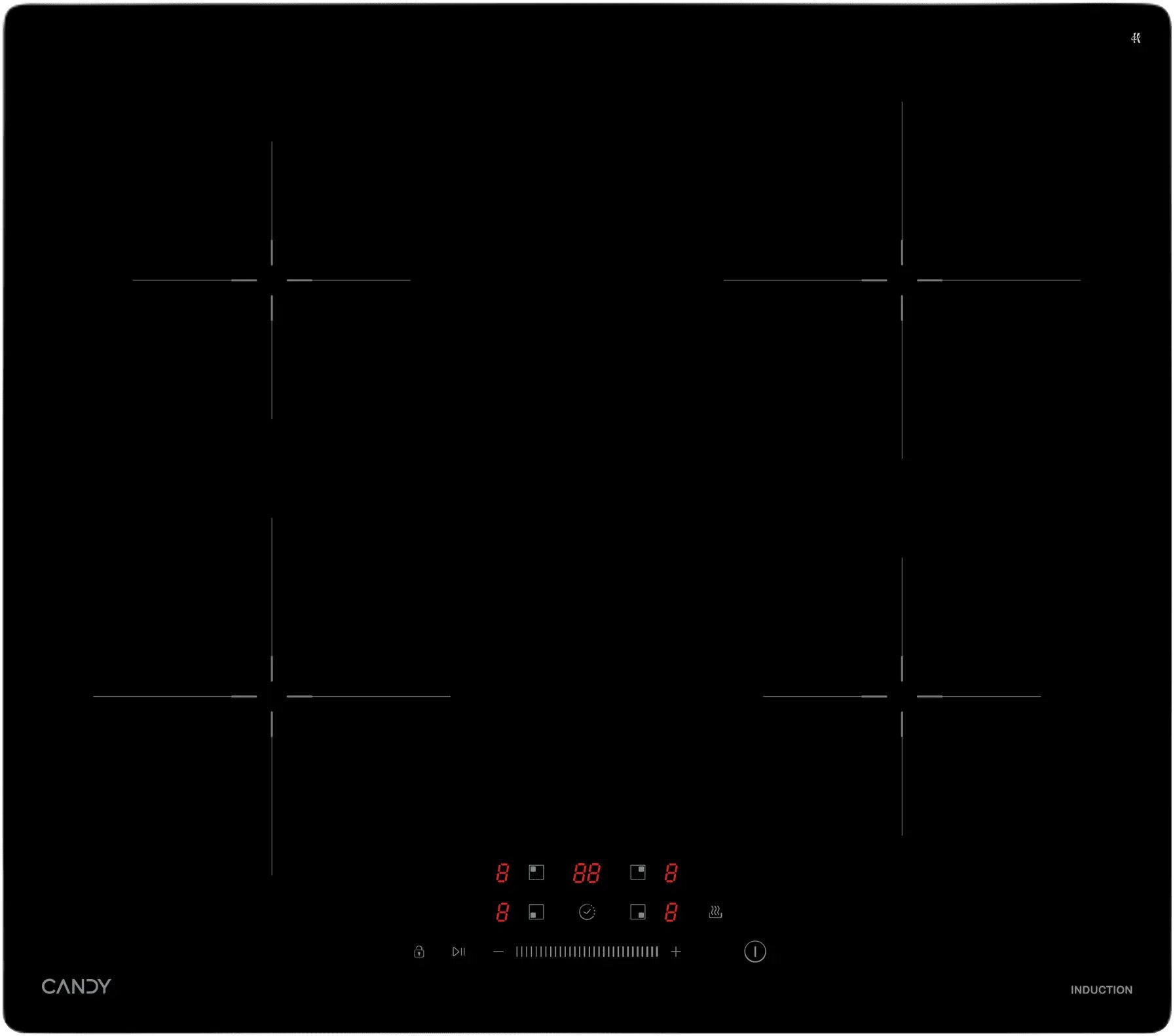 Электрическая варочная панель Candy CHXY64TB черная, индукция, функция Boost