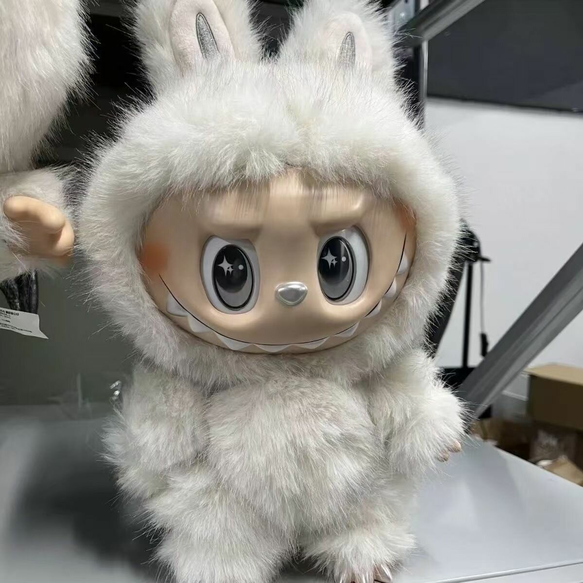 Labubu Zimomo Мягкая игрушка, лабубу, Белый,38 см Новогодние подарки для мальчиков и девочек