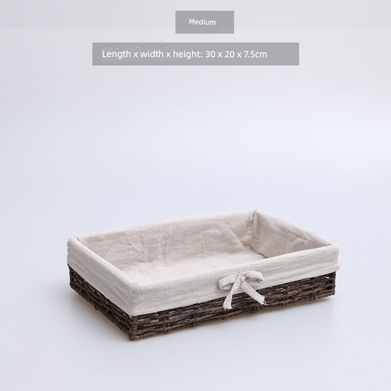 Корзина для хранения из ротанга, средства по уходу за кожей, закуски из сухофруктов, ящик для хранения с дистанционным