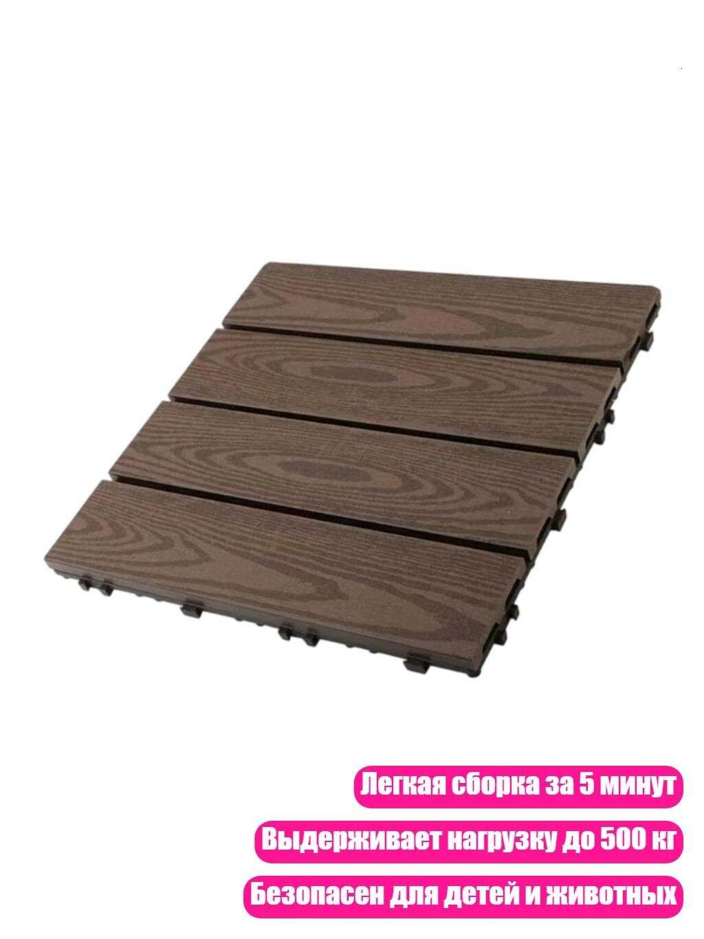 Настил для террасы с текстурой дерева, Текстура темного дерева