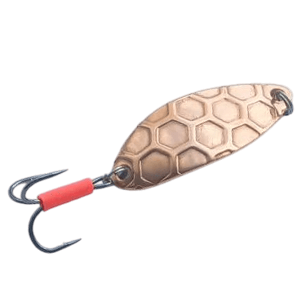 Блесна колеблющаяся Клео соты медь - размер 5.5 см (тол. 1.5 мм)