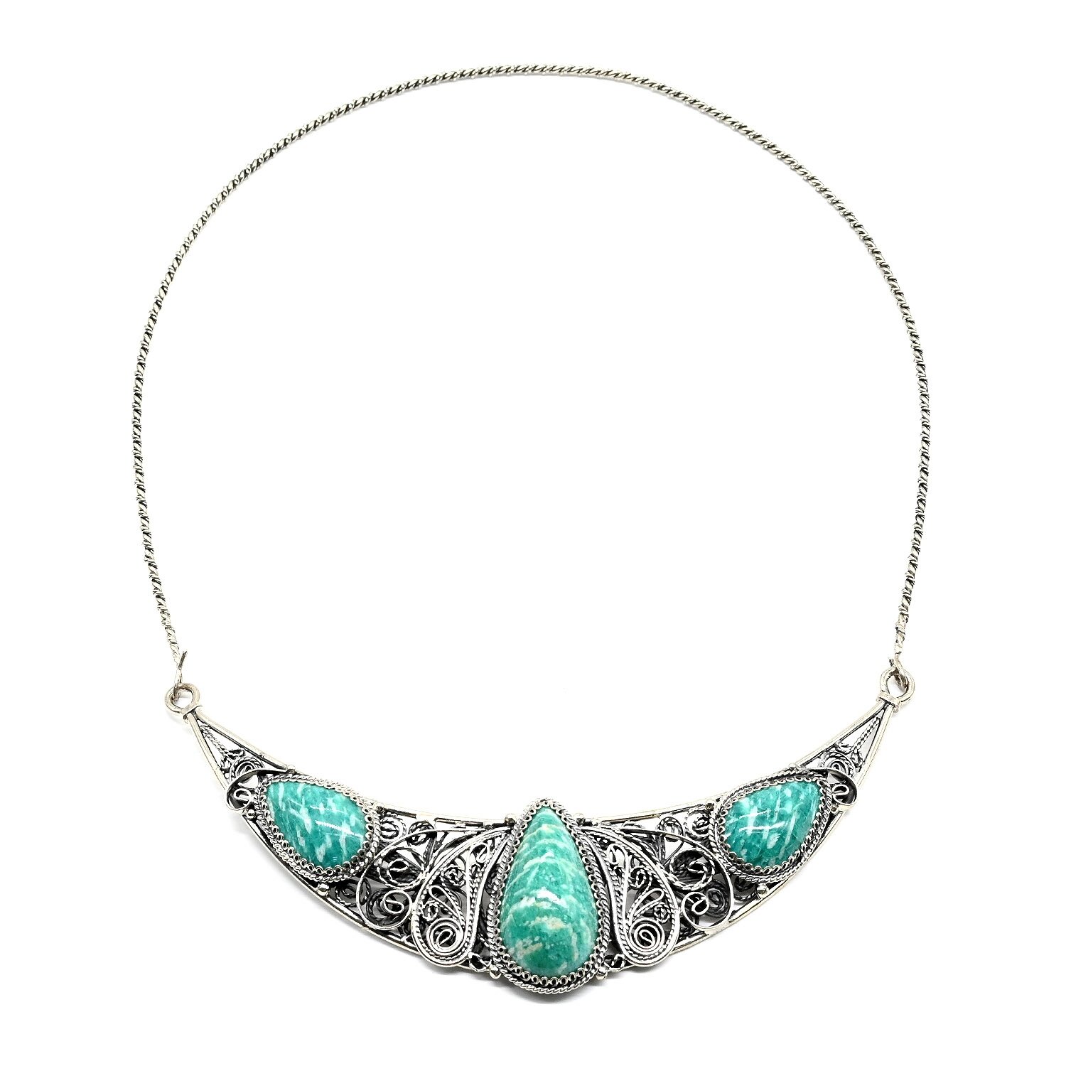 Колье, амазонит