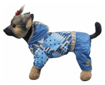 DogModa Комбинезон "Прогулочный" для собак, длина спины 20 см, обхват шеи 21 см, обхват груди 33 см, унисекс