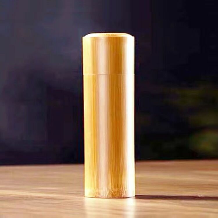 Портативная бамбуковая чайная банка маленького размера, портативная фиолетовая бамбуковая чайная банка, мини-бамбуковая банка из старого нефрита, герметичная бамбуковая чайная банка Mei Fei