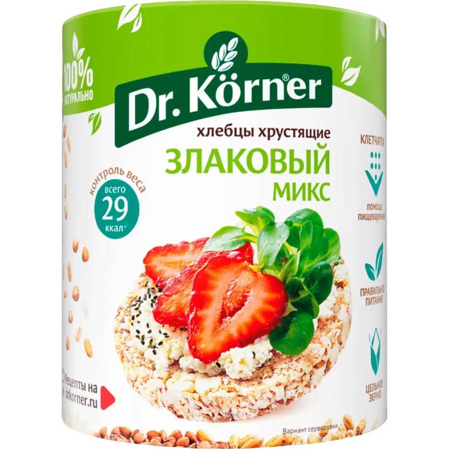 Хлебцы хрустящие Микс Dr.Korner 90 гр