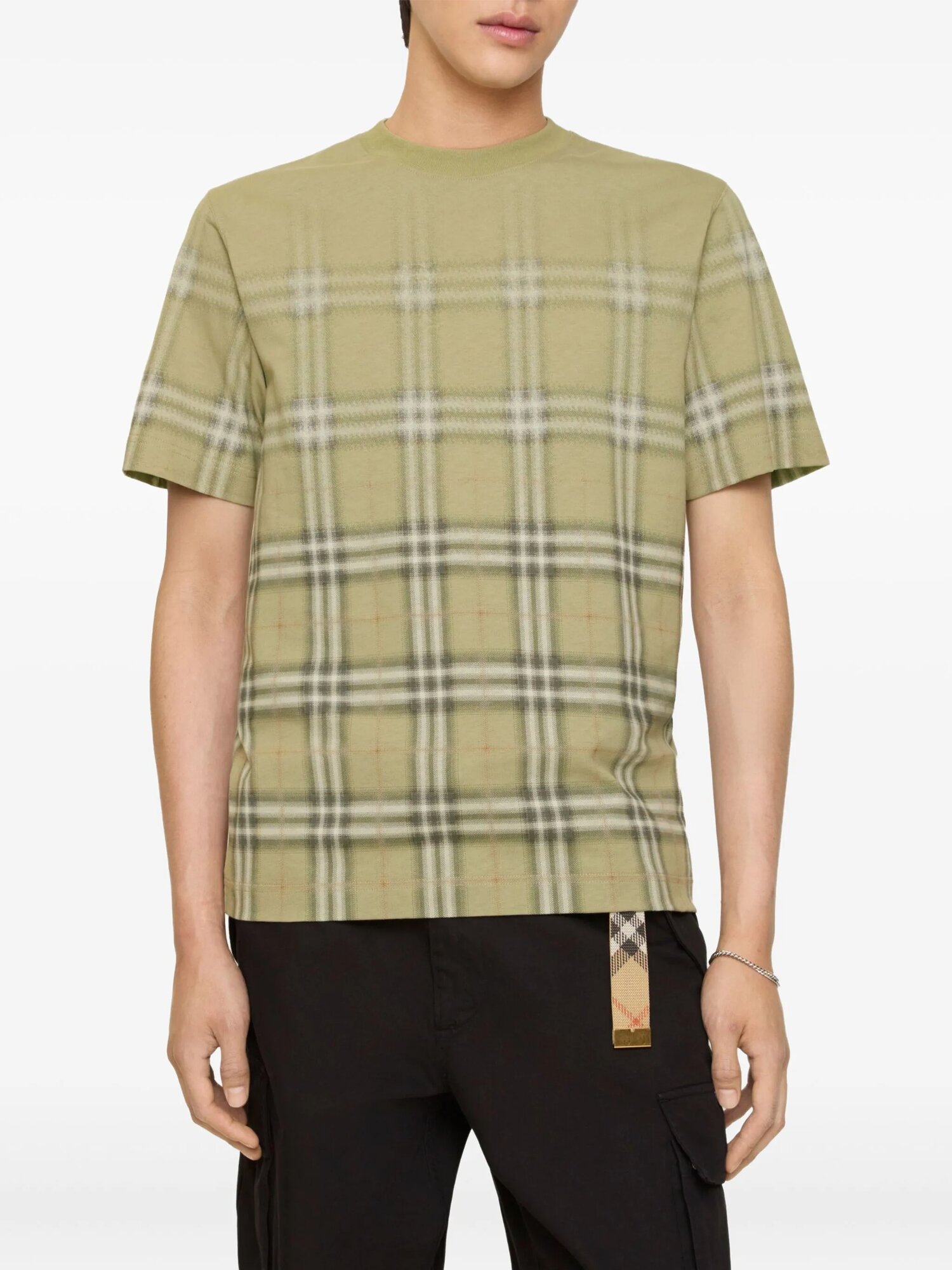 Футболка BURBERRY, размер 2XL, зеленый — фото 1