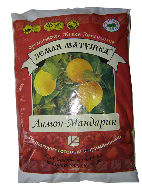 Удобрение грунт земля матушка лимон-мандарин 3 л УФА