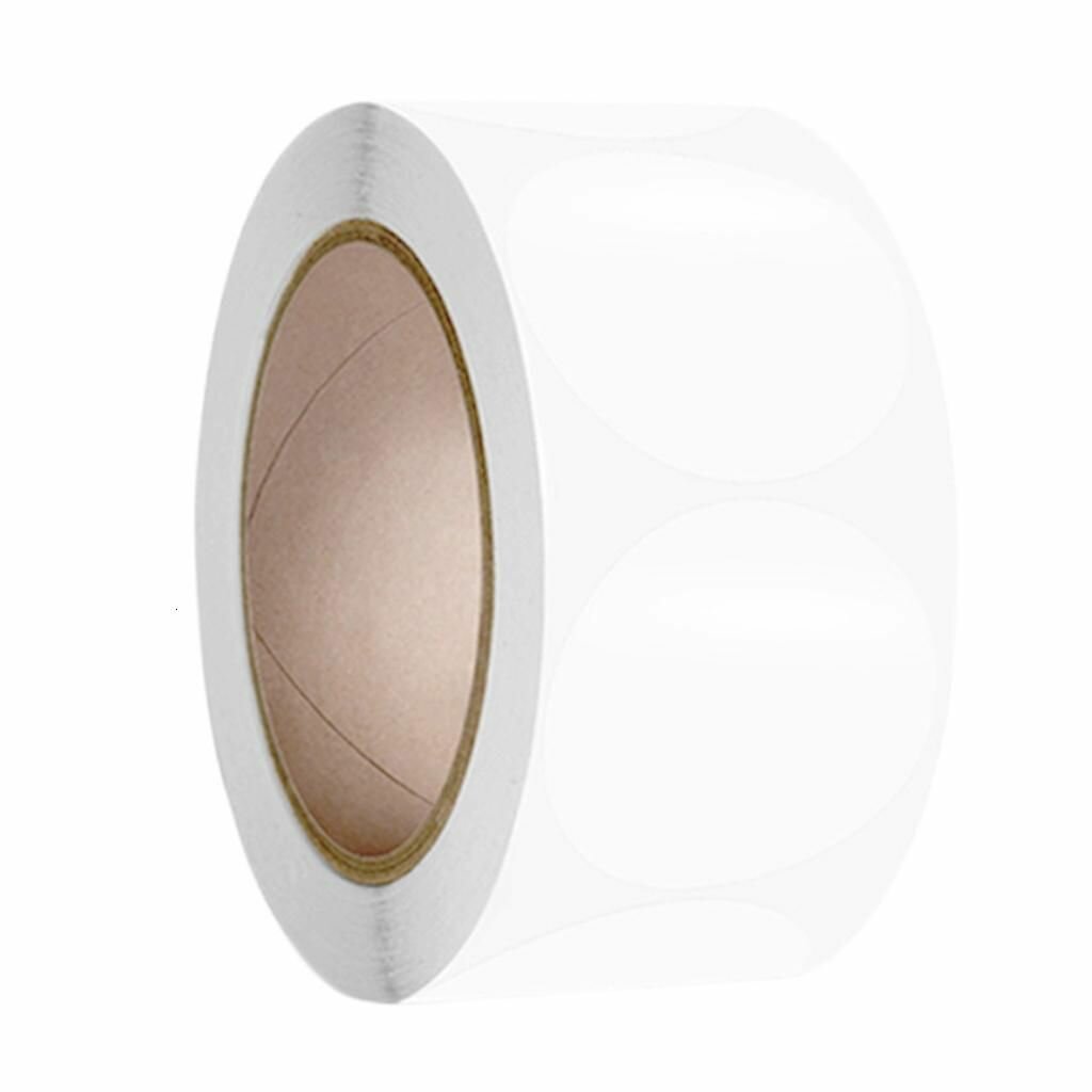 Прозрачные круглые ПВХ наклейки для конвертов и карточек, - 3CM