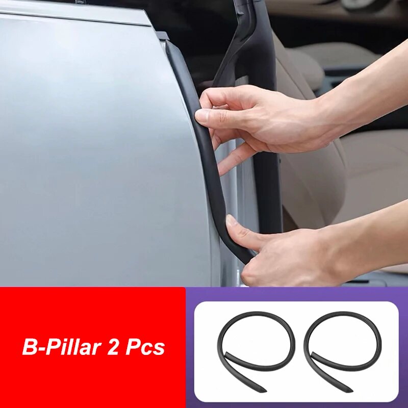Для AVATR 06 07 11, комплект уплотнительных лент для дверей, звукоизоляционный резиновый уплотнитель, набор уплотнений C-стойки, шумоподавление, аксессуары B pillar 2pcs, 11