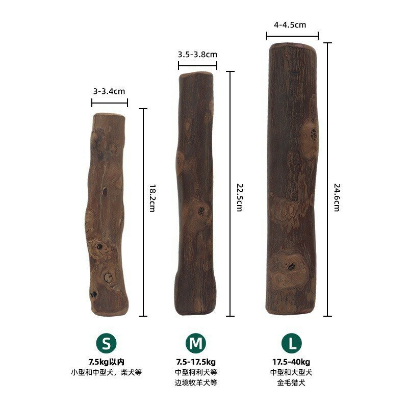 Кофе-деревянные игрушки для чистки зубов собак Универсальные прочные игрушки для йорков и кокер-спаниелей