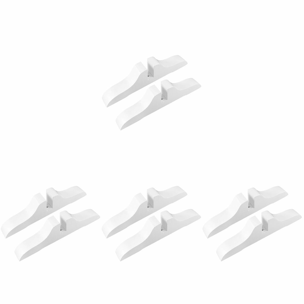 Комплект белых деревянных опор для ширмы, 8 штук, для установки комнатных перегородок