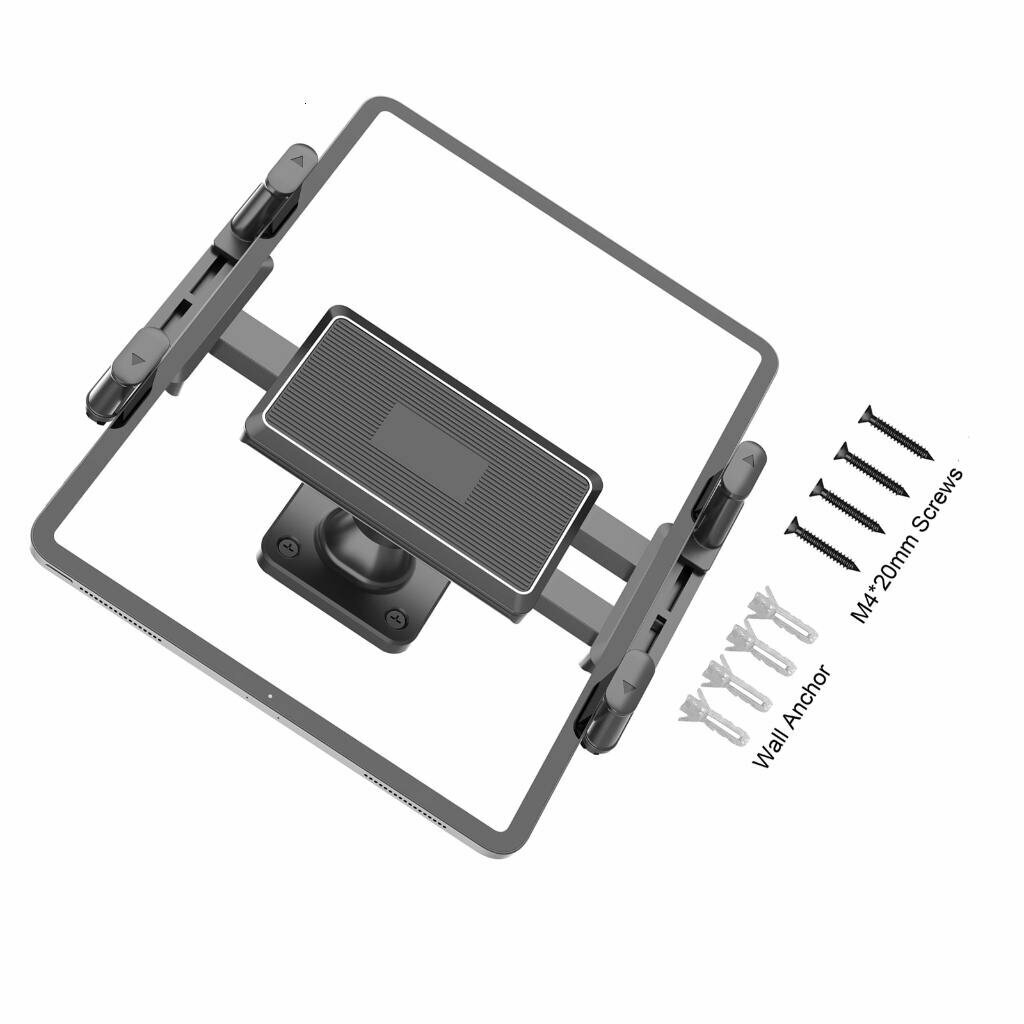 Универсальный настенный держатель для телефонов и планшетов 4,7–15 дюймов с крепежом