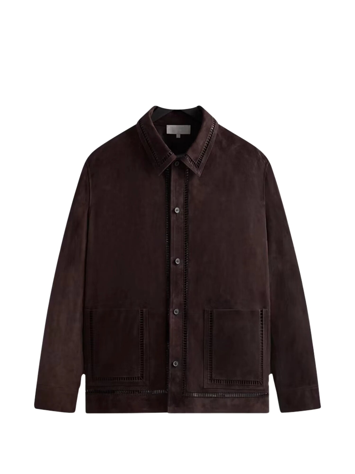 Рубашка Ladder stitch boxy collared overshirt