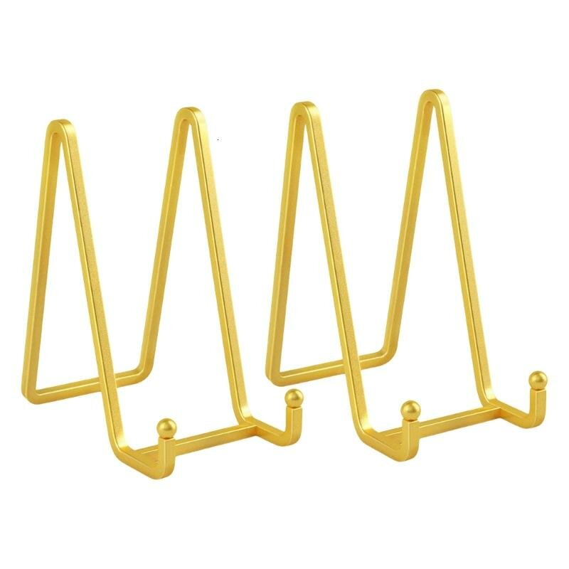 Железные стойки для картин и рам (2 шт), Золотой 3 дюйма