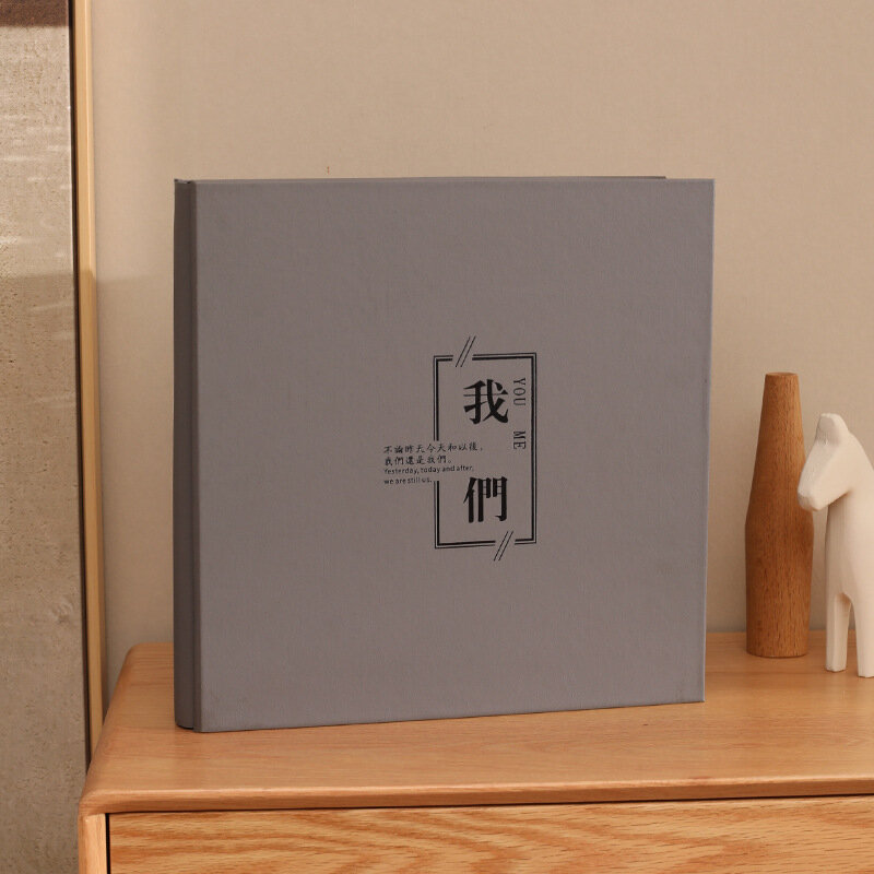 Кожаный фотоальбом большой емкости для семейных записей с ламинированными вкладышами, 5inch 6inch фотоальбомов для детских записей, самоклеящийся фотоальбом, памятная книга