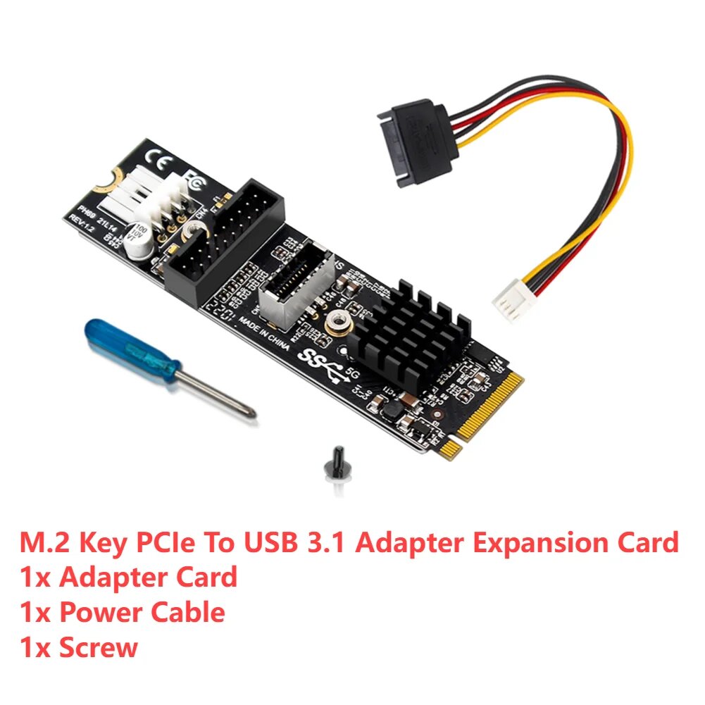 Райзер PCI-E M.2 NVMe PCIe на USB 3.2