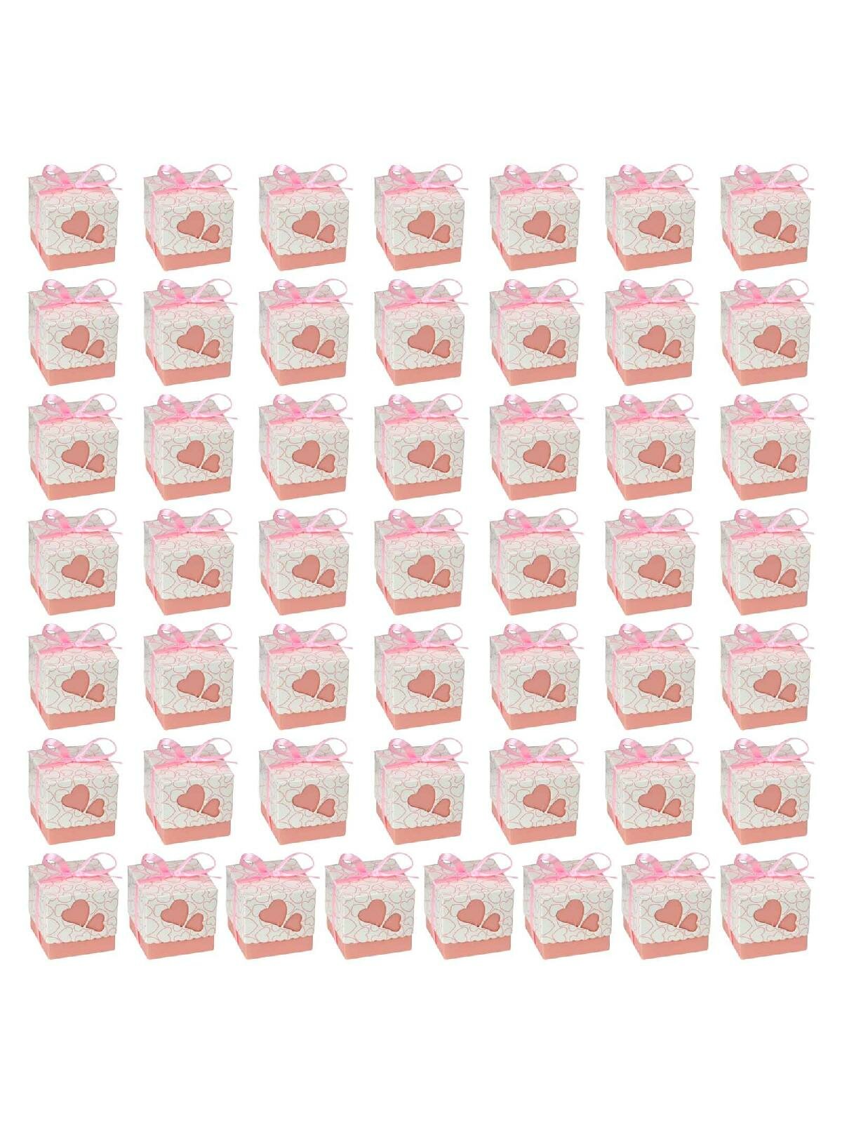 50шт квадратных коробок для конфет Обеспечивают многоцелевой доступ организаторам