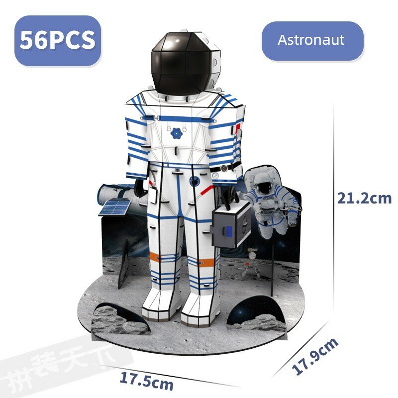 3D-пазл «Ракета «Дунфанхун» (Long March 5)» — развивающий конструктор для детей, материалы для сборки своими руками,