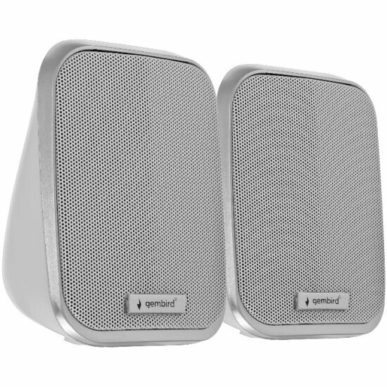 Колонки 2.0 Gembird SPK-100-W, 6Вт, белый