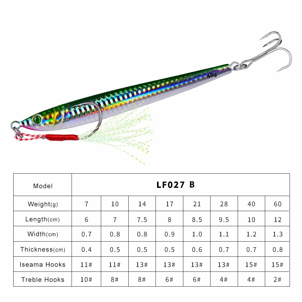 PROBEROS Приманка LF027B, 60G-12CM, ColorB