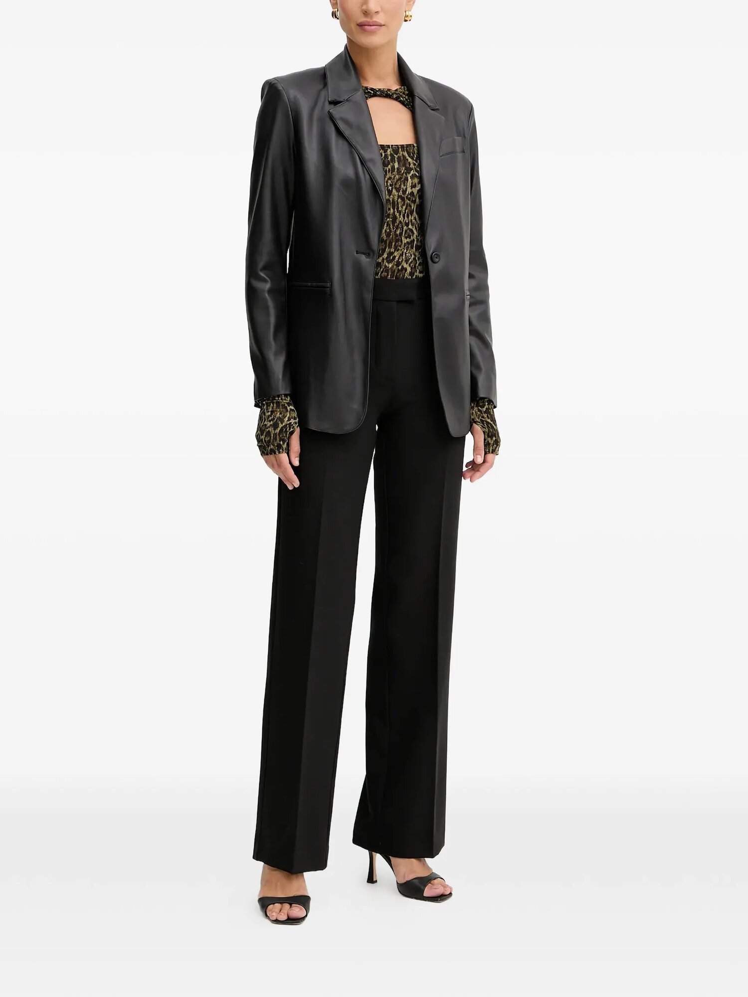 Топ Just Cavalli Cut-out top, размер 40, зеленый — фото 1