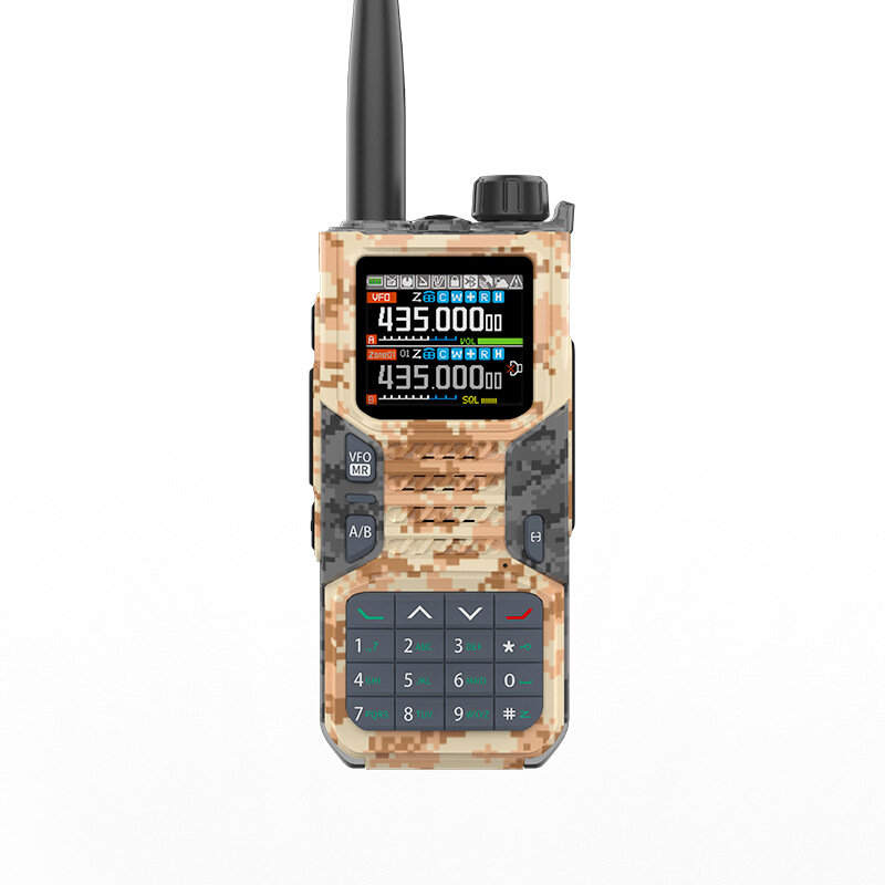 Baofeng RD-55PRO FM рация для улицы, дальность 10 км, УФ, многоканальный передатчик, Bluetooth, частота записи, портативная радиостанция