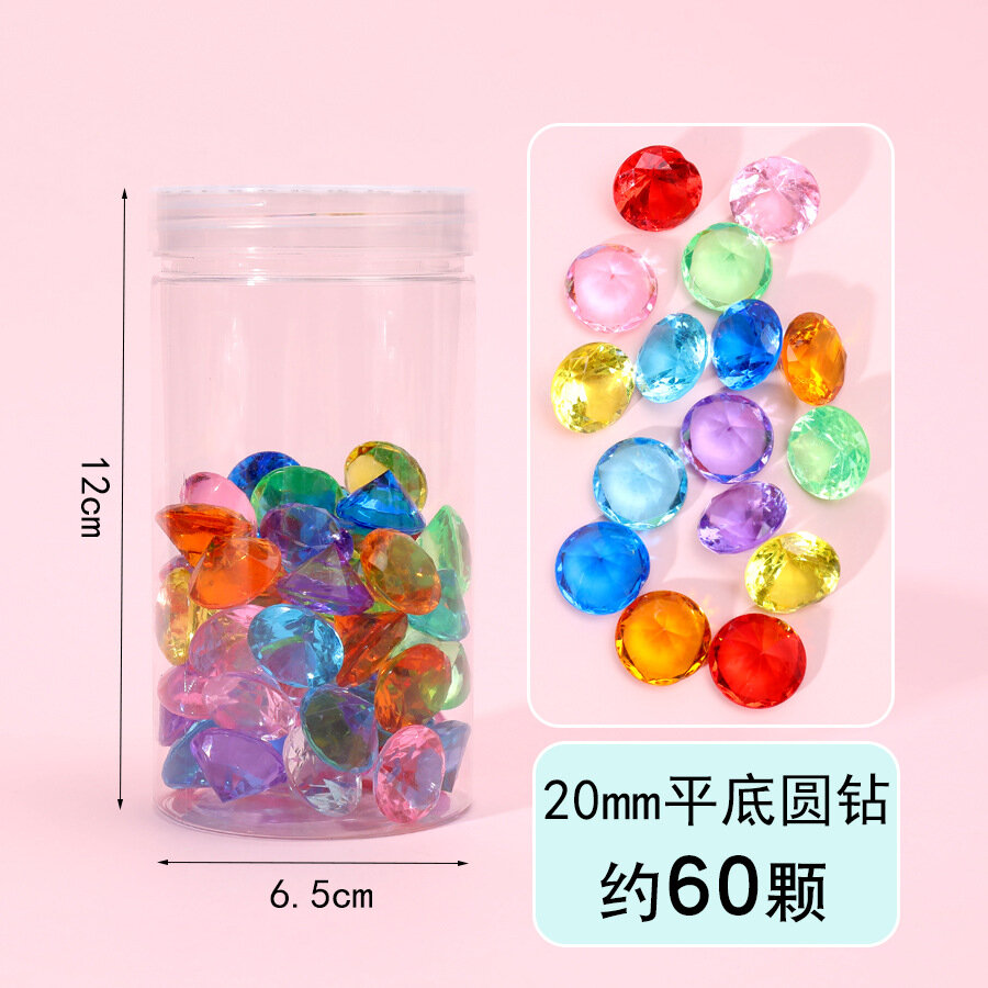 Акриловый имитированный драгоценный камень, детская игрушка, кристаллический камень, алмаз, игровая площадка, приз для детского сада, пластиковый драгоценный камень