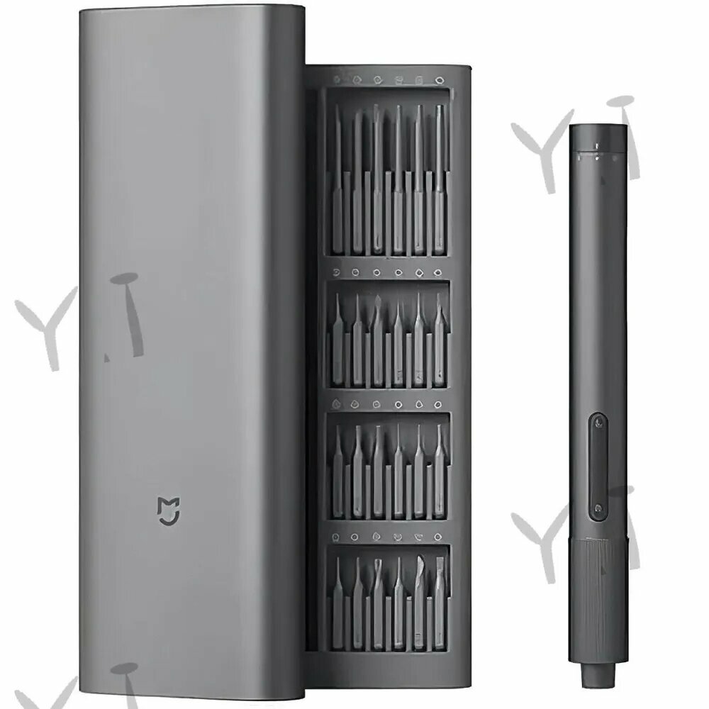 Электрическая отвертка Xiaomi MiJia Wiha Electric Screwdriver Set 24 in 1, Серый,1 шт