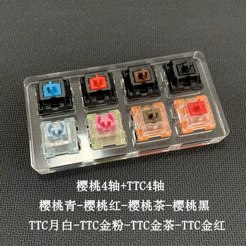 Тестер переключателей Cherry CHERRY, золотой порошок TTC, переключатели Kaihua BOX, зеленые, черные, красные, белые,
