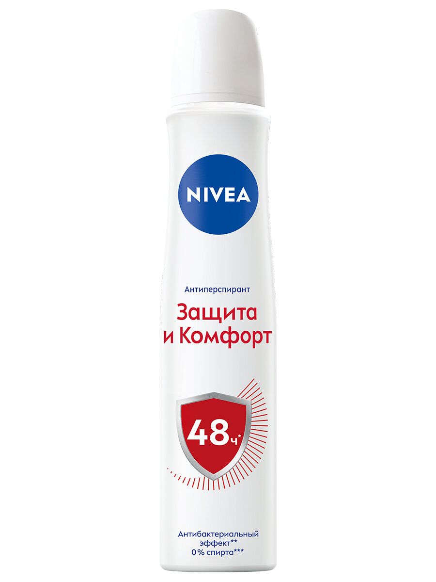 Антиперспирант спрей женский Nivea Защита и комфорт антибактериальный 175мл