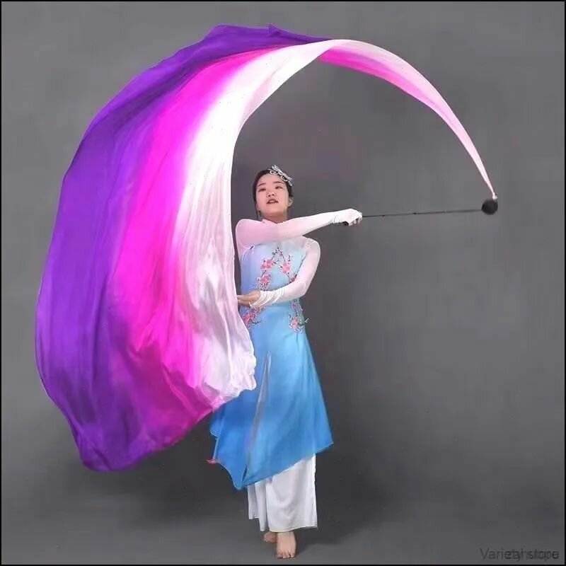 Шелковая вуаль пои для танца живота, 1 шт.