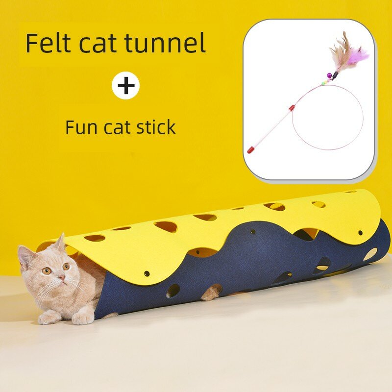 Тоннель-лежанка для кошек, проход для ползания в форме тоннеля, подходит для всех сезонов, кошачий дракон-каталка,