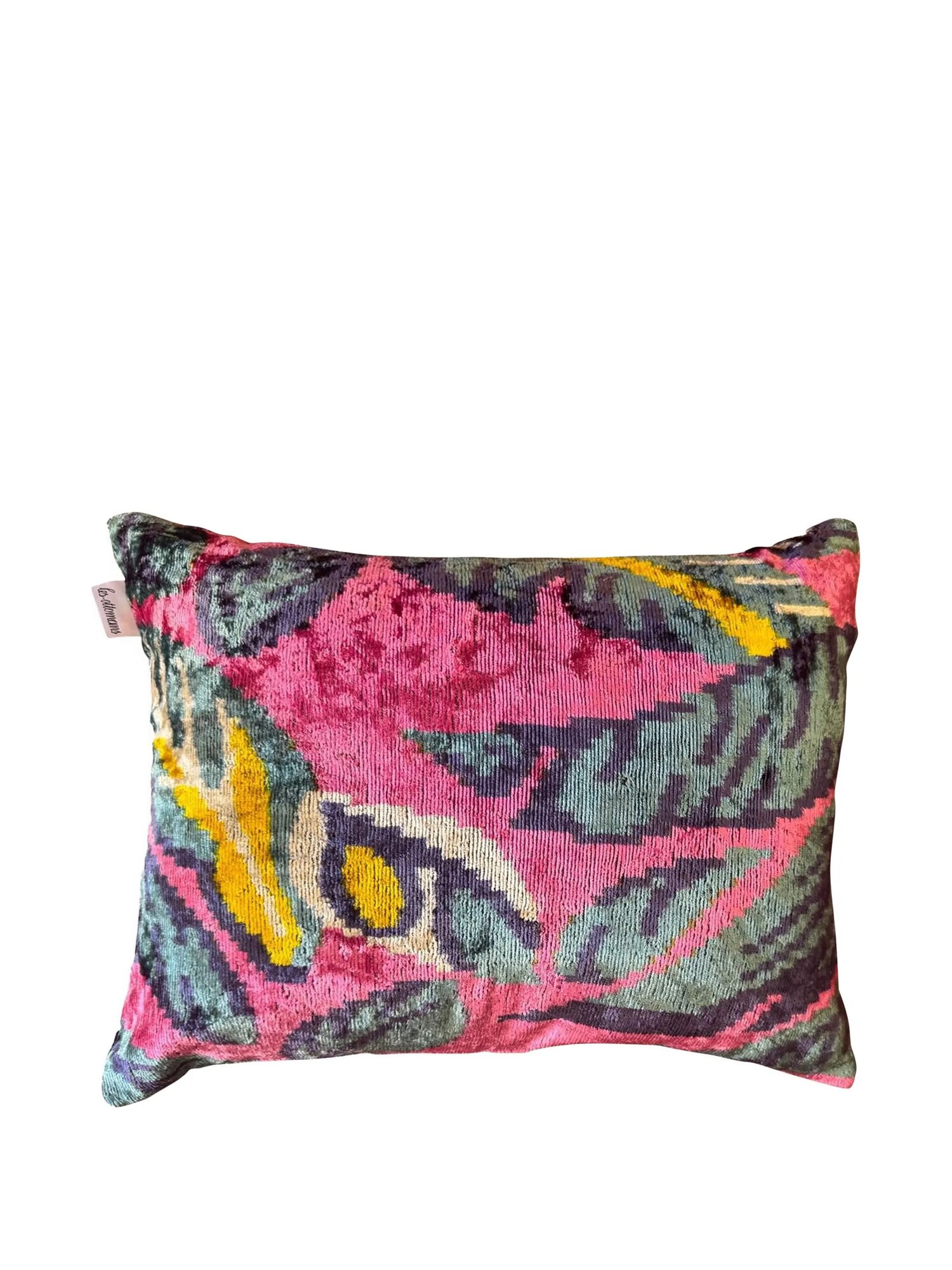 Бархатная подушка из шелка (50 x 40 см), OneSize , coral pink