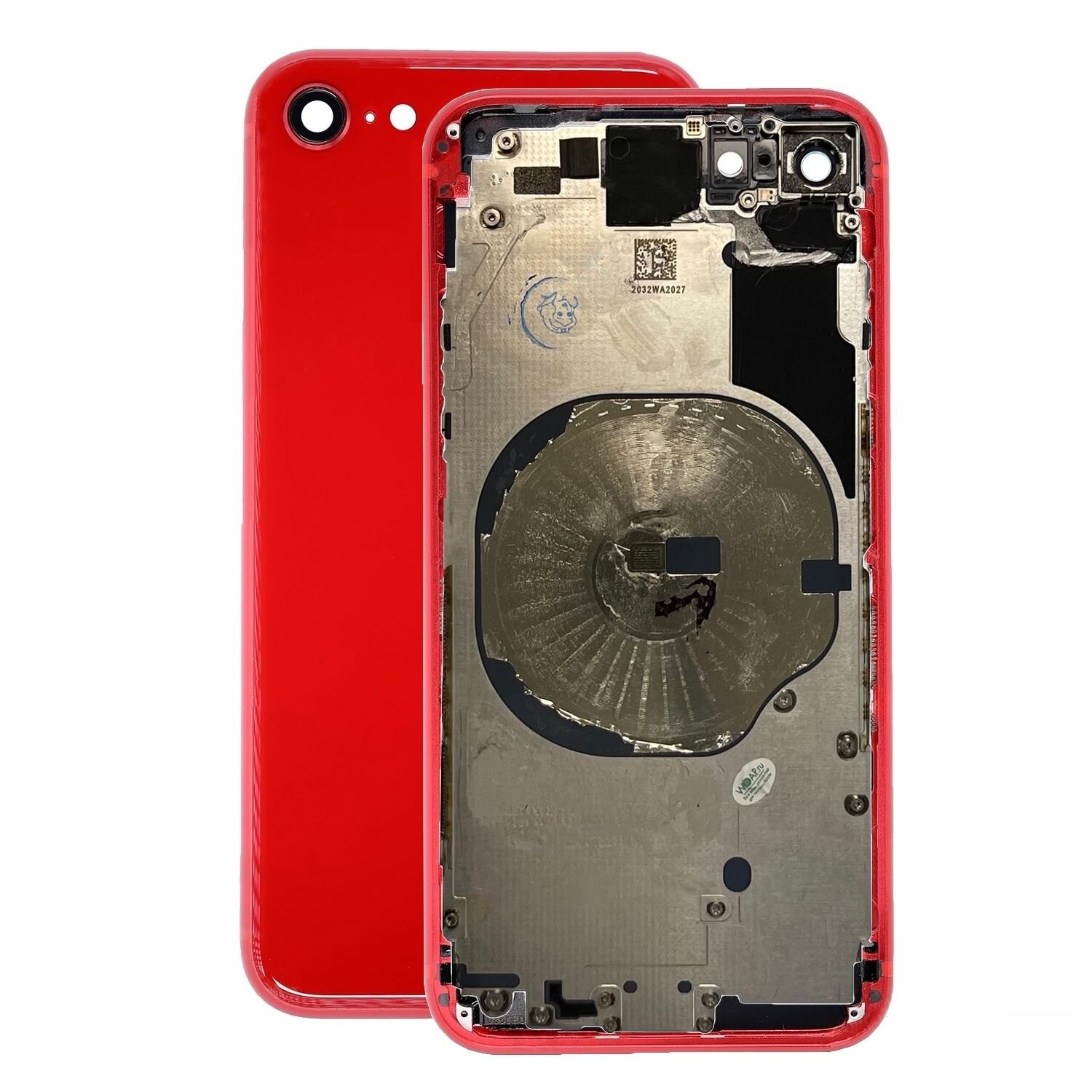 Корпус в сборе с задней панелью (крышкой) iPhone SE 2022 (RED) (снятый идеал)
