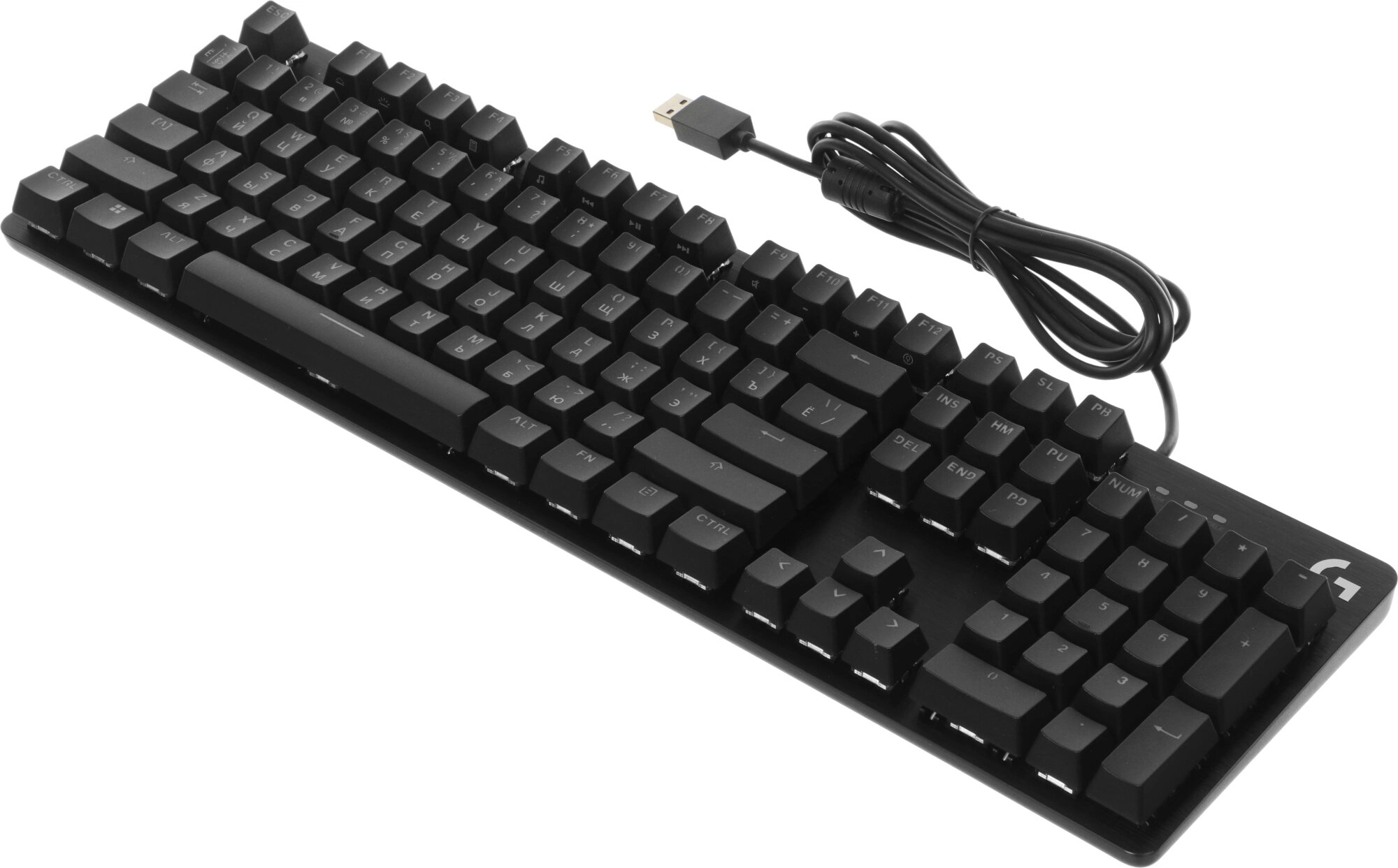 Клавиатура LOGITECH проводная G412 SE механическая черная USB for