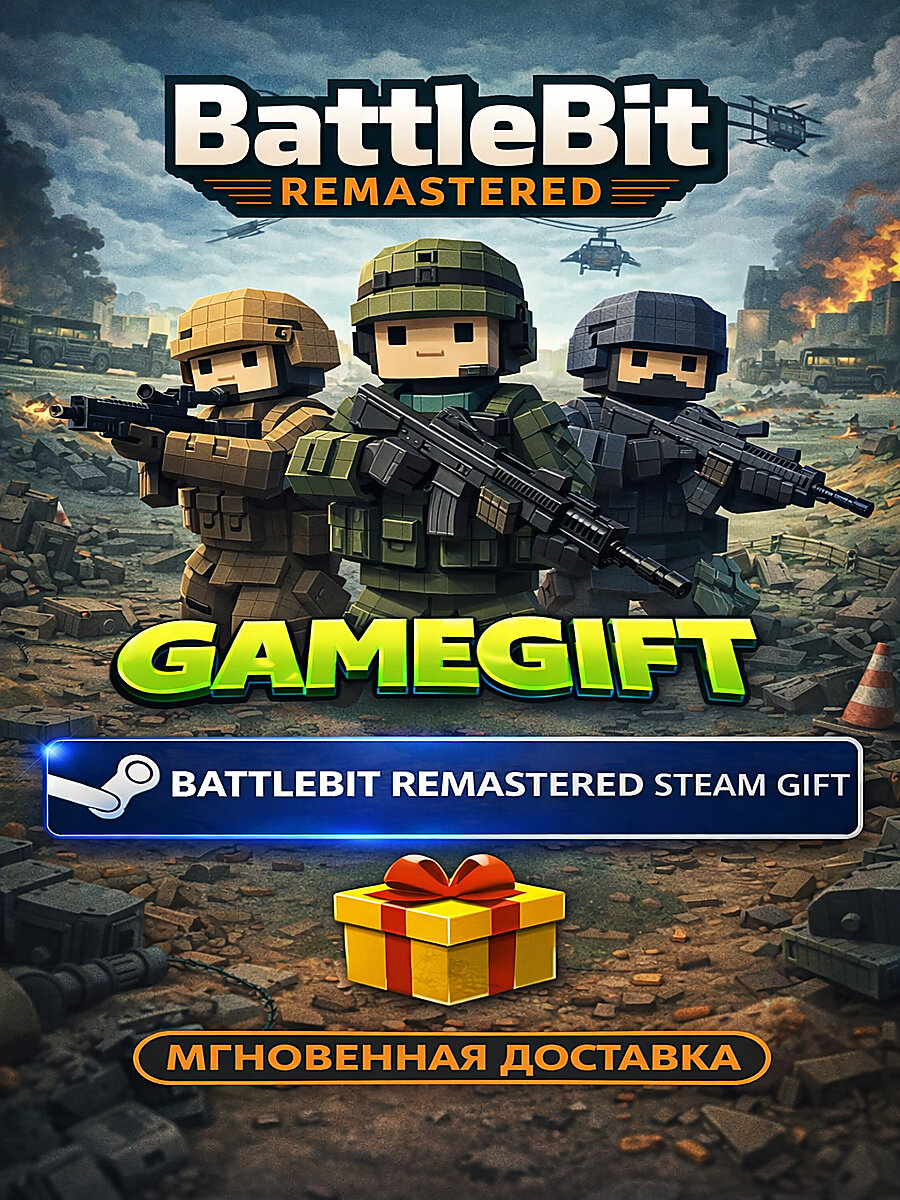 Игра BattleBit Remastered для STEAM ПК (PC) | Страна активации - ОАЭ | Подарком на Ваш аккаунт | Автовыдача