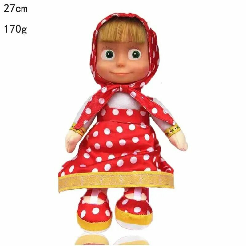 Плюшевая кукла Маша и Медведь, мягкая декоративная подушка, украшения для детей, подарок на день рождения, подарки