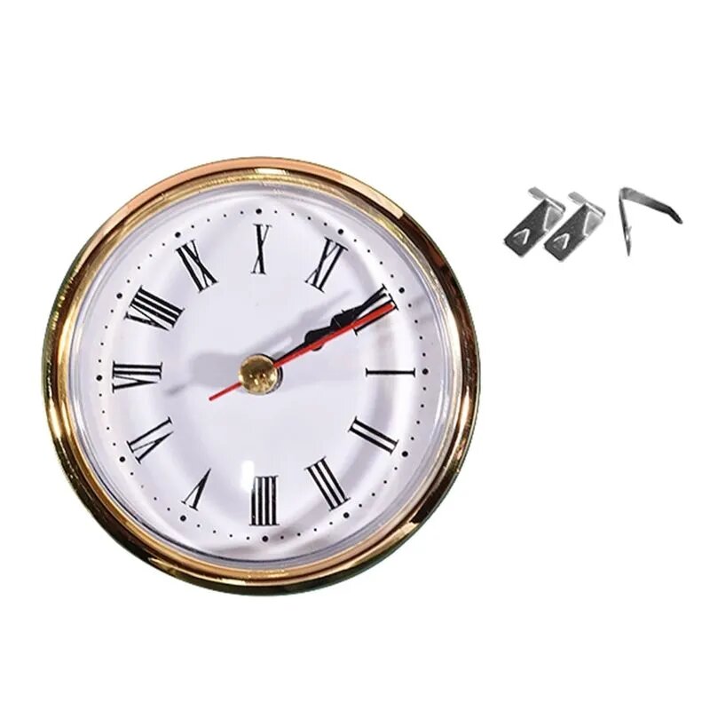 (1 шт.) Аксессуары для вертикальных настольных часов, корпус часов-clock core gold