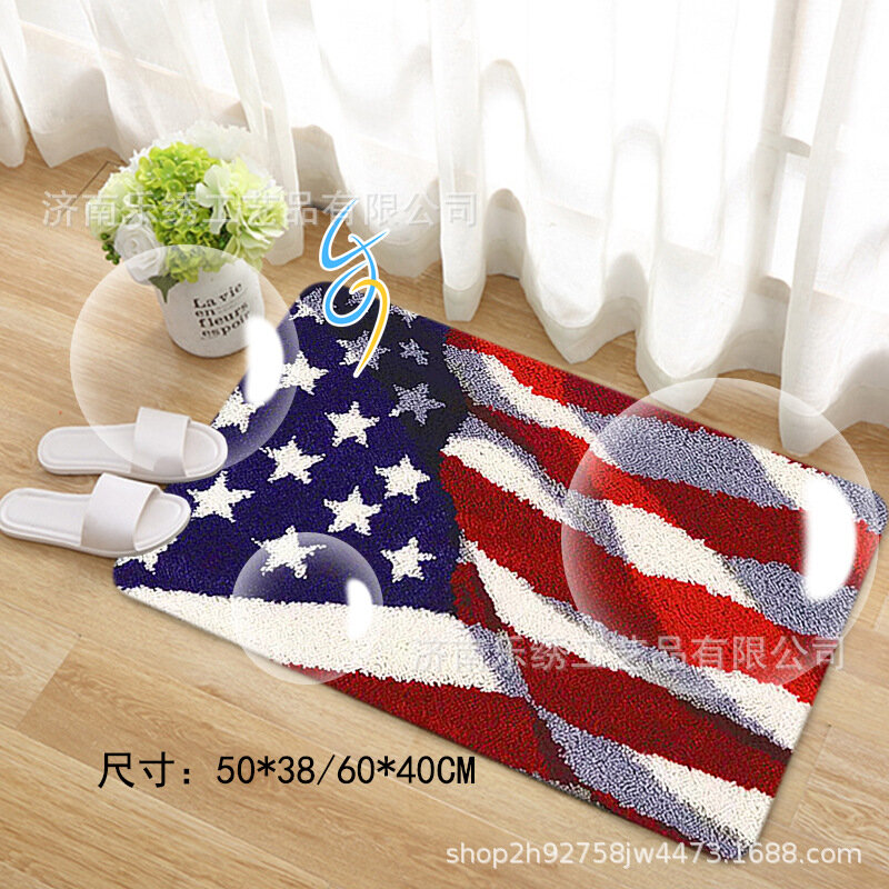 Новая в наличии секционная вышитая ковровая пряжа, вышитый гобелен, ручная работа, настенное искусство, ковер, цветная печать, сетчатый материал, комплект, поставка производителя