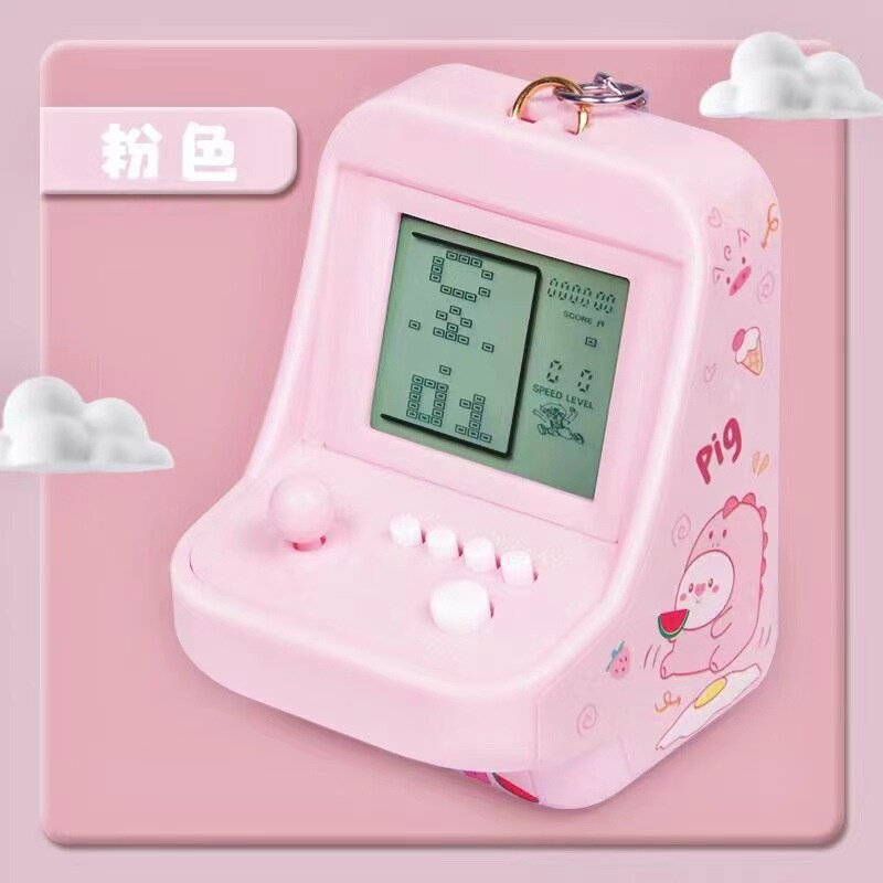 Игрушка retro russian tetris game keychain пластик, styled, неэлектрический