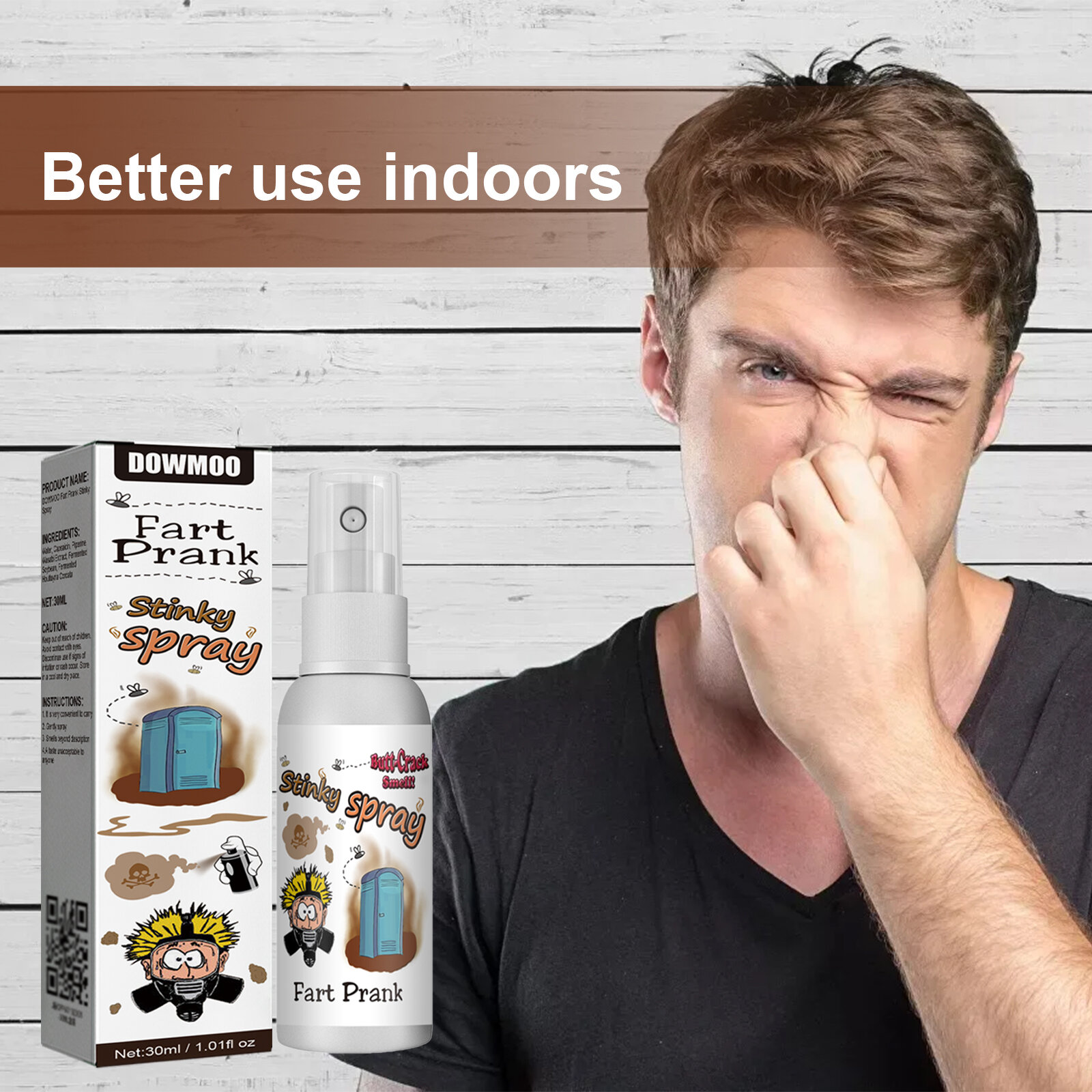 Спрей для розыгрыша с запахом, смешной, с длительным запахом, развлекательный, игрушка для снятия стресса, жидкий спрей