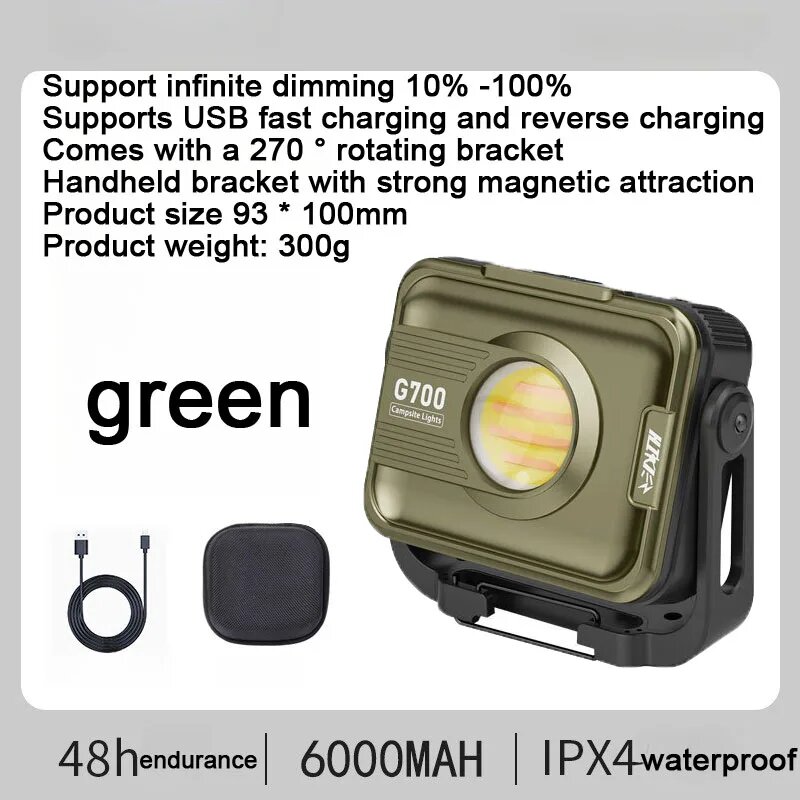 Портативный фонарь SHINEKNOT Green camping light